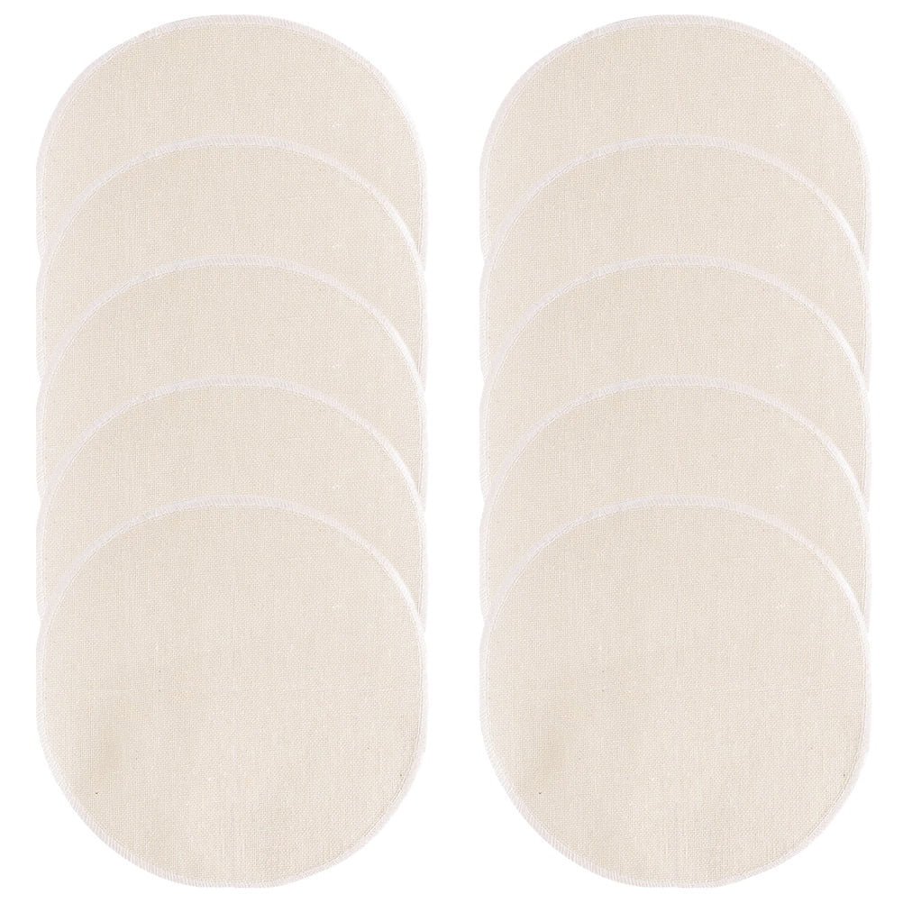 EXHUMKY 1 Set 10Pcs Steamed Bun Pad Beige Reusable Perfect for Steamed ...
