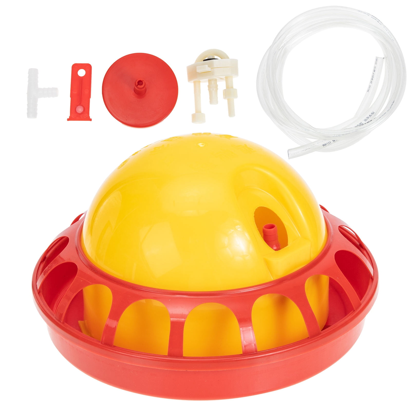 EXHUMKY 1 Set Poultry Water Feeder Plastic Assorted Color for Animal ...