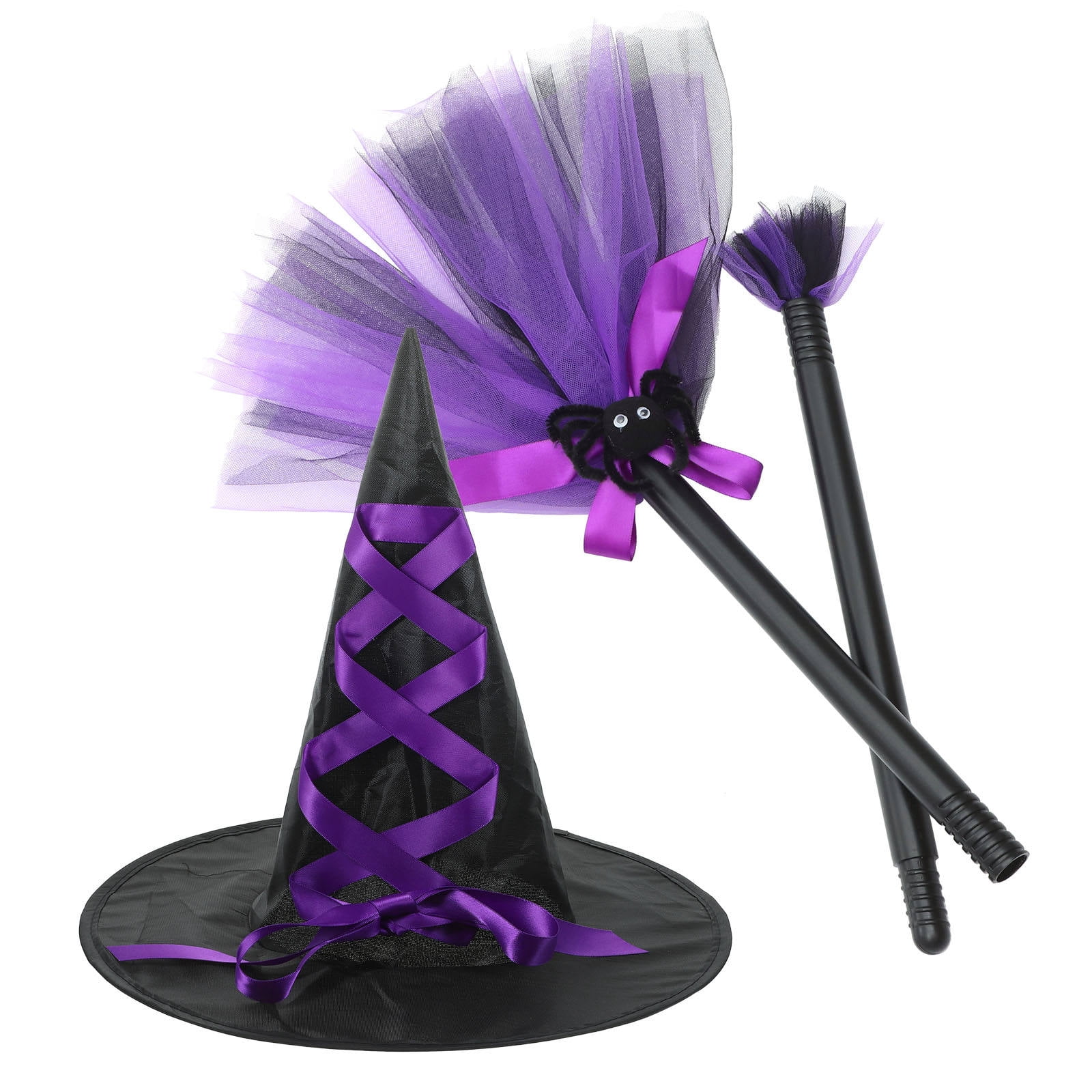 EXHUMKY 1 Set Stage Performance Purple Witch Hat Party Accessory Photo ...