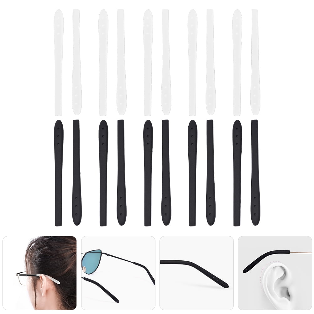 EXHUMKY 10 Pairs Ventilated Eyeglasses Temple Covers for and Exercise ...