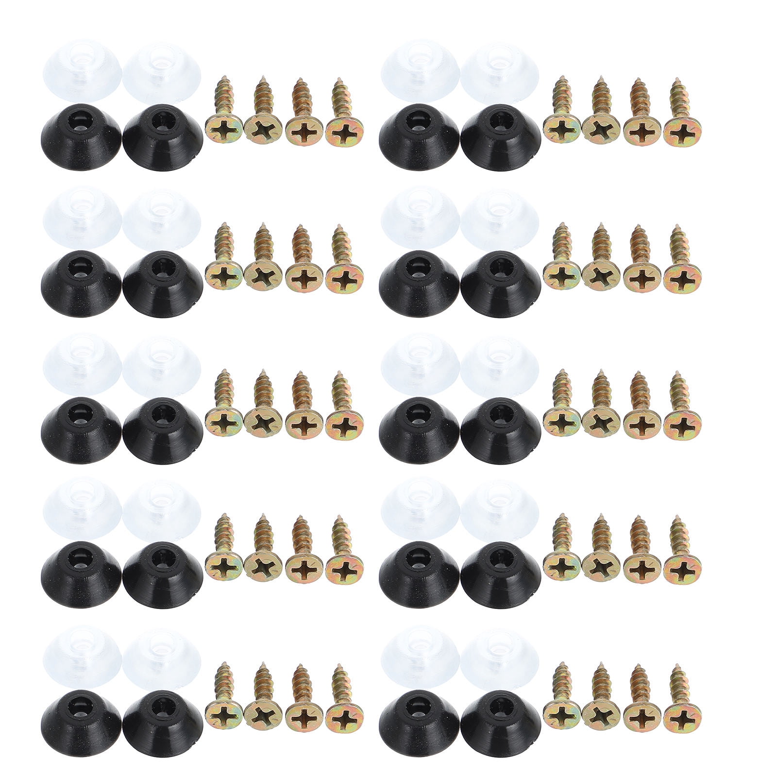 EXHUMKY 100Set Furniture Leg Pads to Protect Floors in Black and ...
