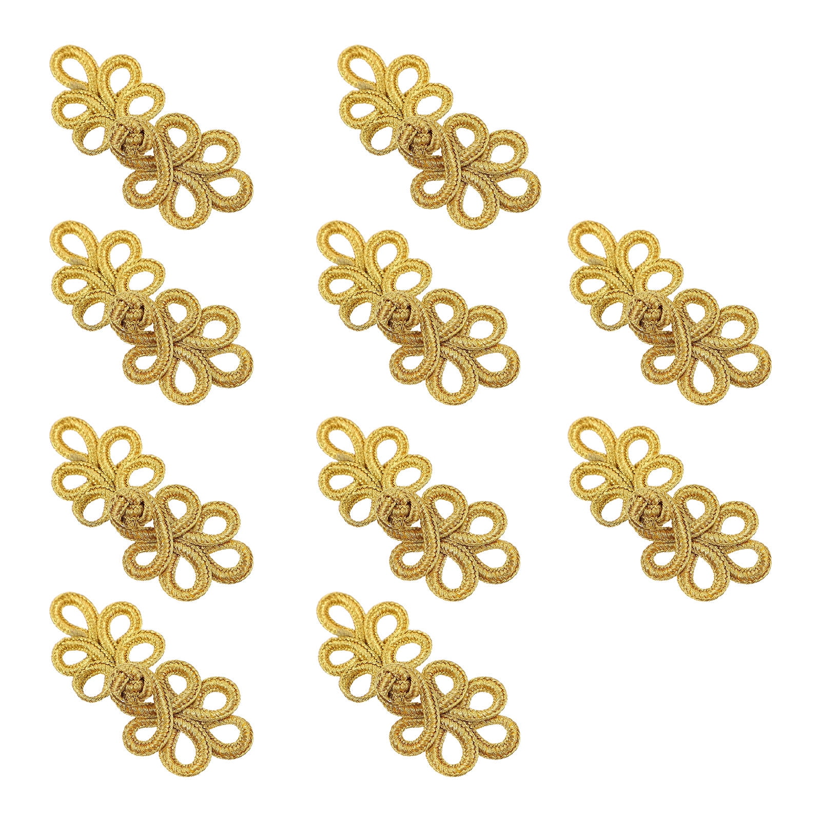 EXHUMKY 10Pack Chinese Style Button Gold Buttons for Clothing ...