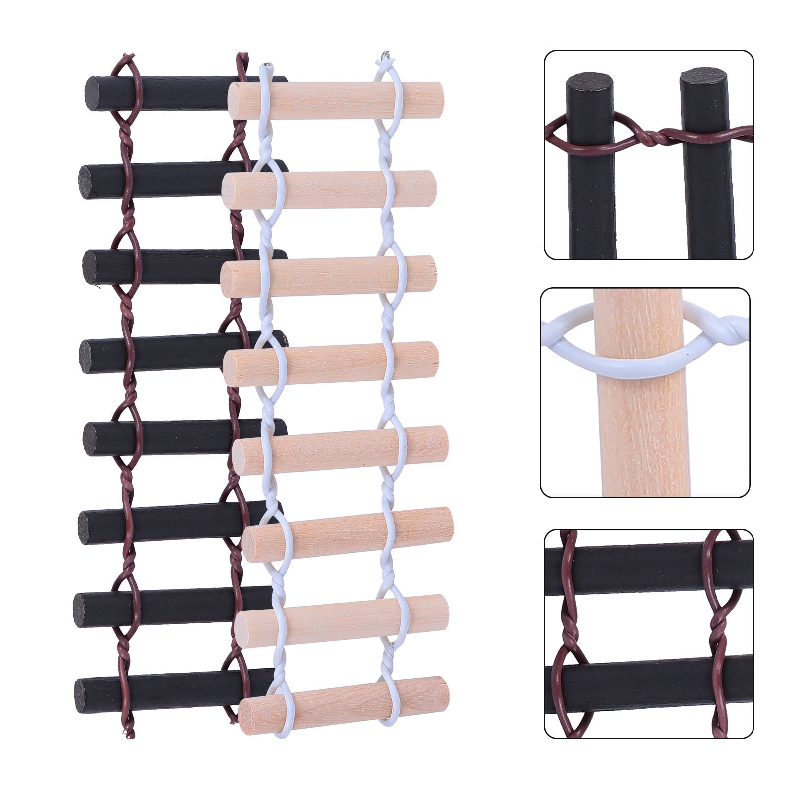 EXHUMKY 10Pcs Classic Shapes White Iron Wire Small Fence Border for ...