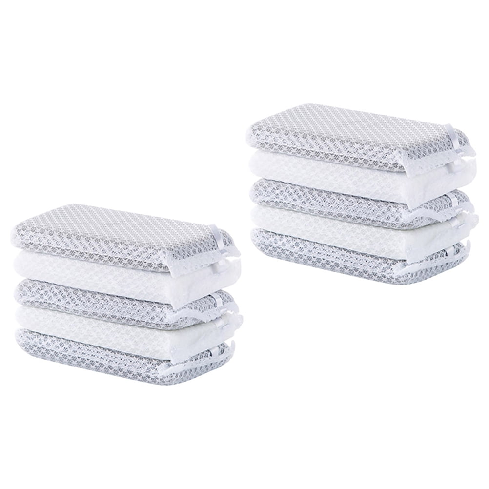 EXHUMKY Scrub Sponge Pads, Comfortable Wring Out, Assorted Colors ...