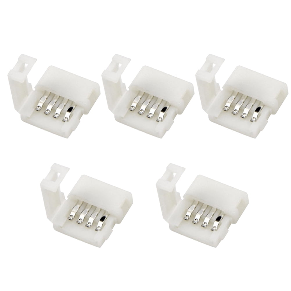 EXHUMKY 10Pcs Versatile Led Strip Light Connectors For 5050 Rgb Single ...