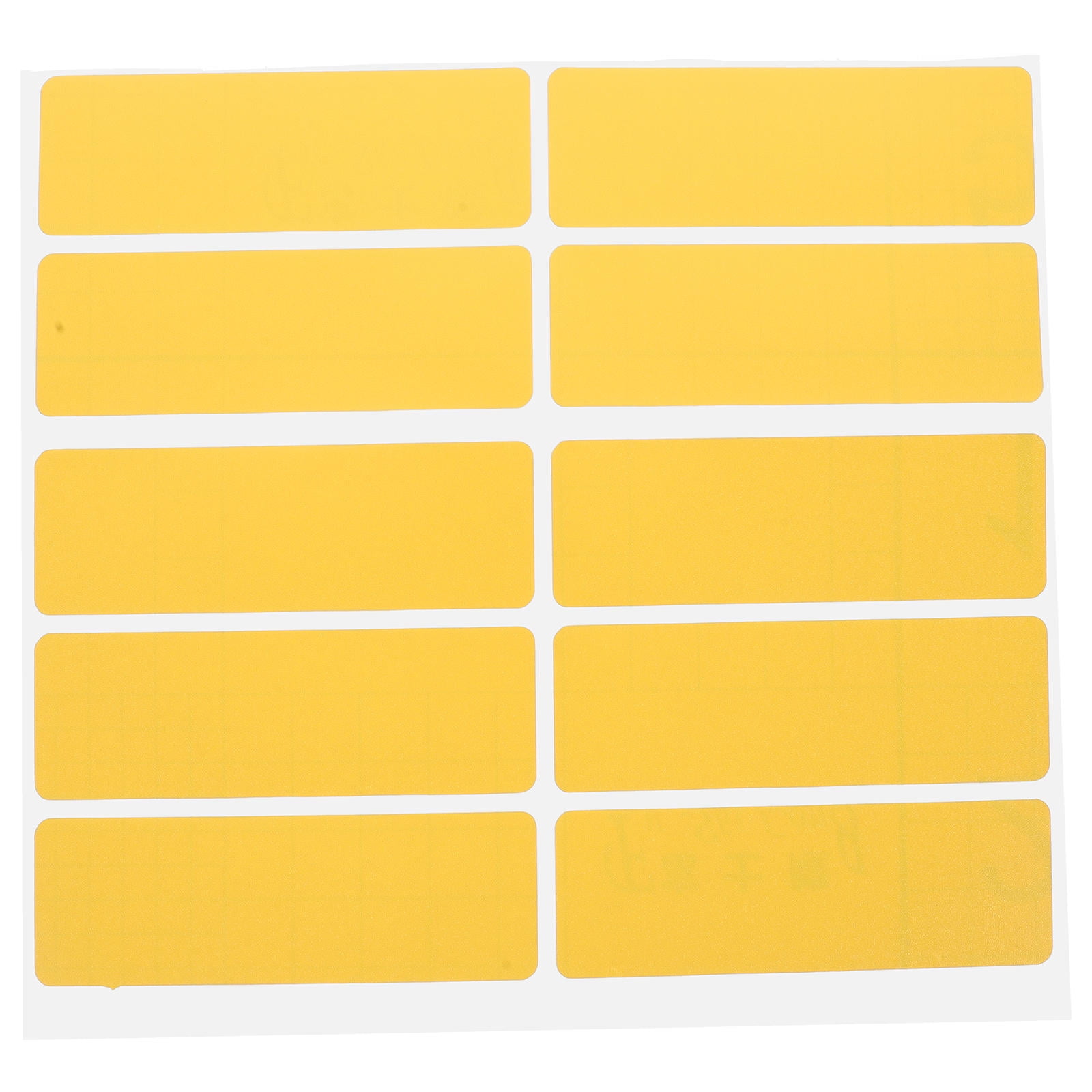 EXHUMKY 10Pcs Yellow PVC Adhesive Location Stickers for Desk and ...