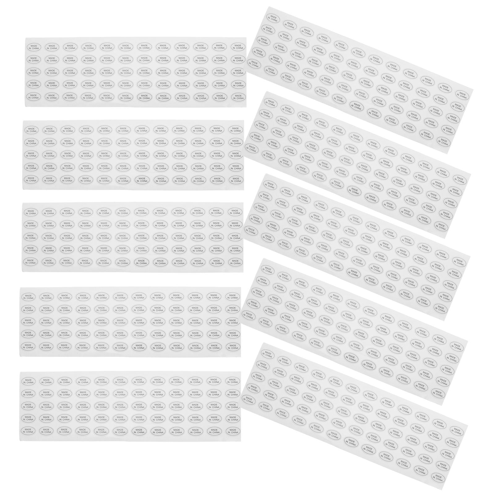 EXHUMKY 1200Pcs Tear Resistant White PVC Kitchen Labels with Oilproof ...