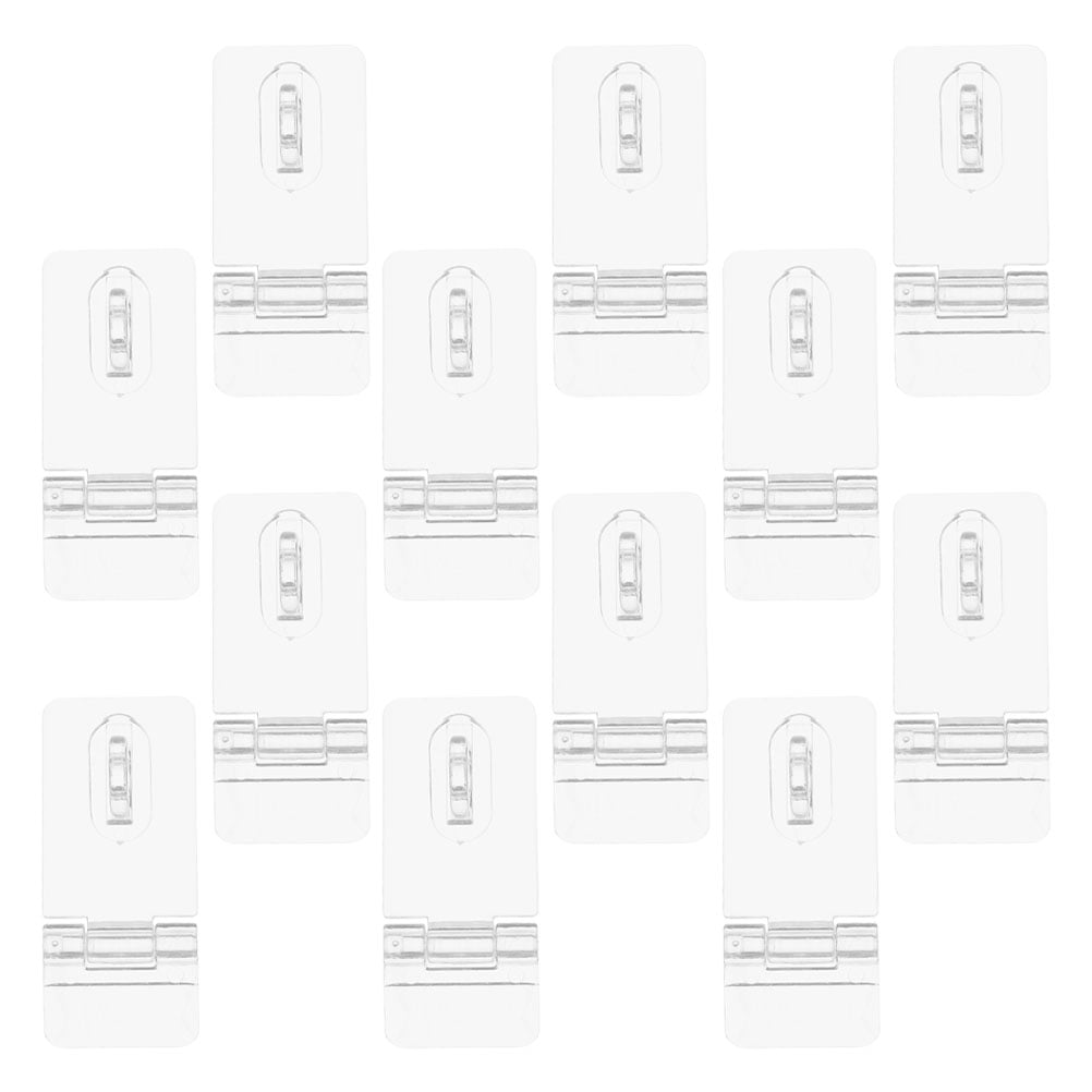 EXHUMKY 12Sets Transparent Acrylic Hinges Hasp Locks Unobtrusive Box ...