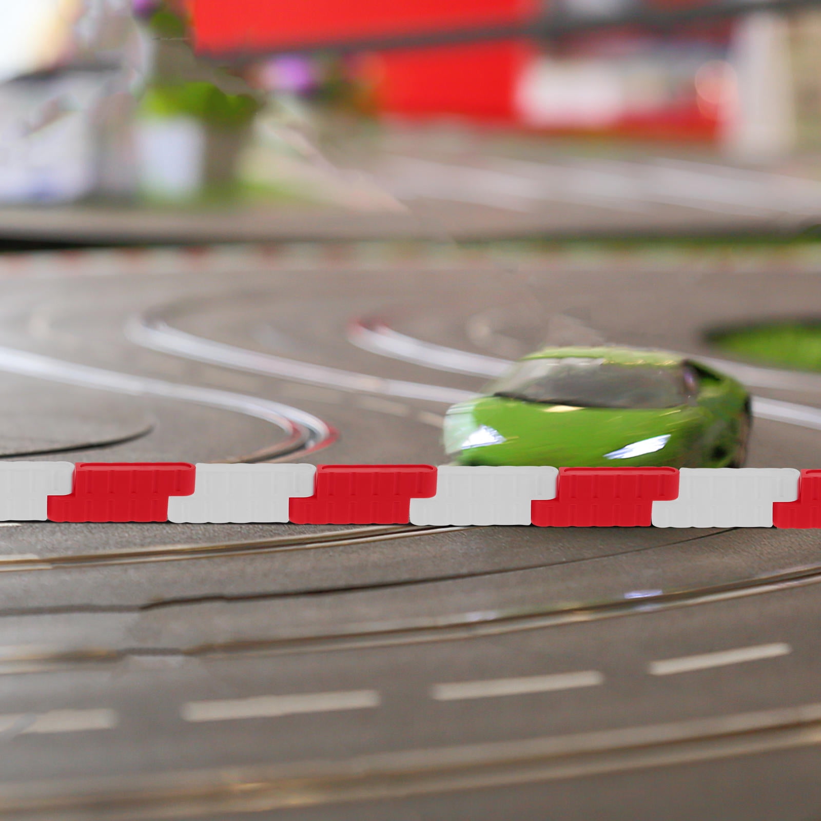 EXHUMKY 16pc Car Racing Track Road Barrier Assorted Color Plastic For ...