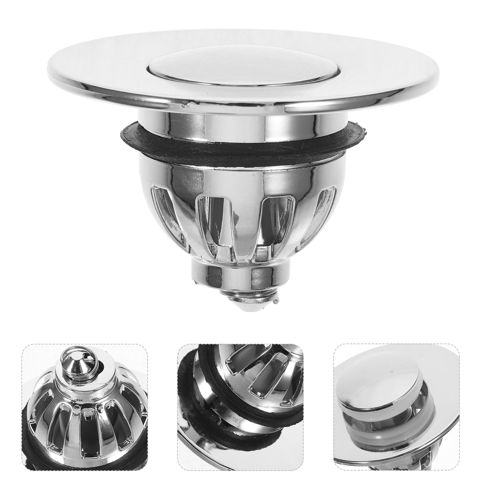 EXHUMKY 1Pack Silver Basin Drain Plug Certified For Bathroom Use ...