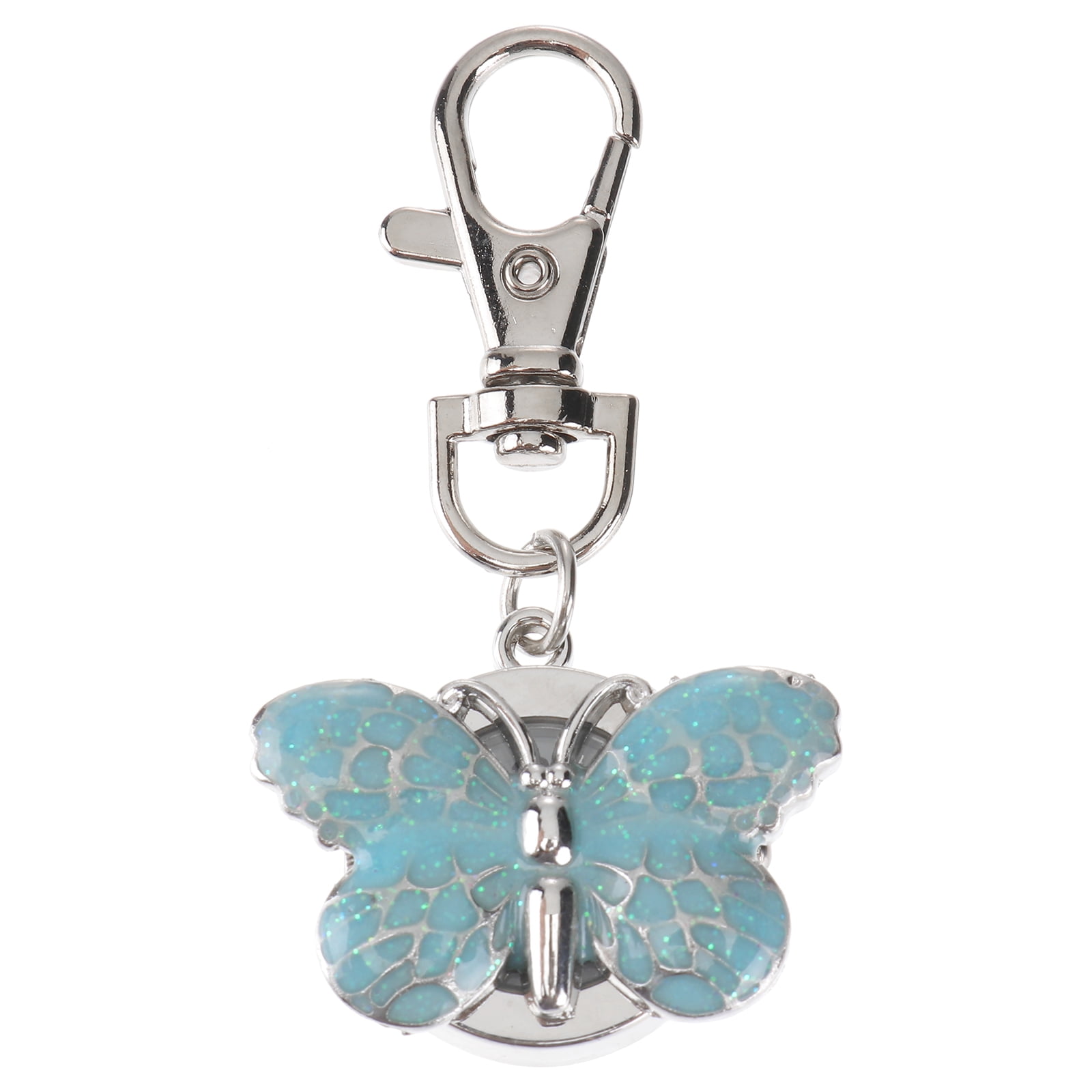 EXHUMKY 1Pack Vintage Uhr Damen Metal Blue Keychain Design Time Telling ...