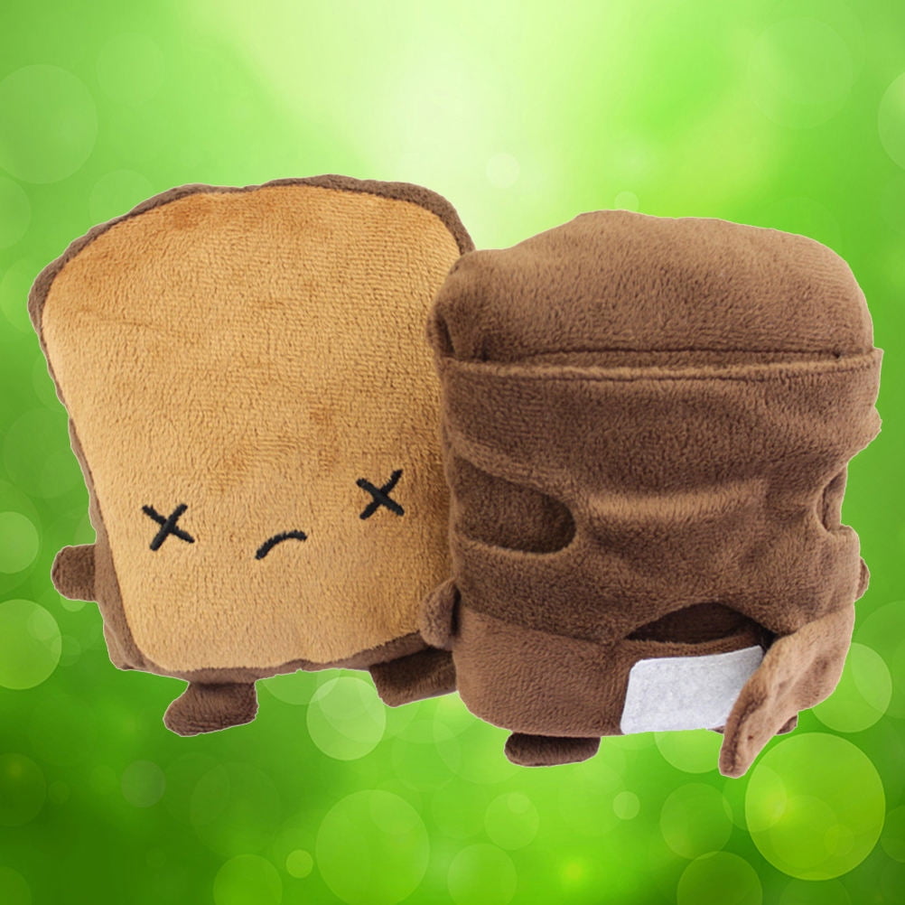 EXHUMKY 1Pair Light Brown USB Heated Warm Gloves Comfortable Bread ...