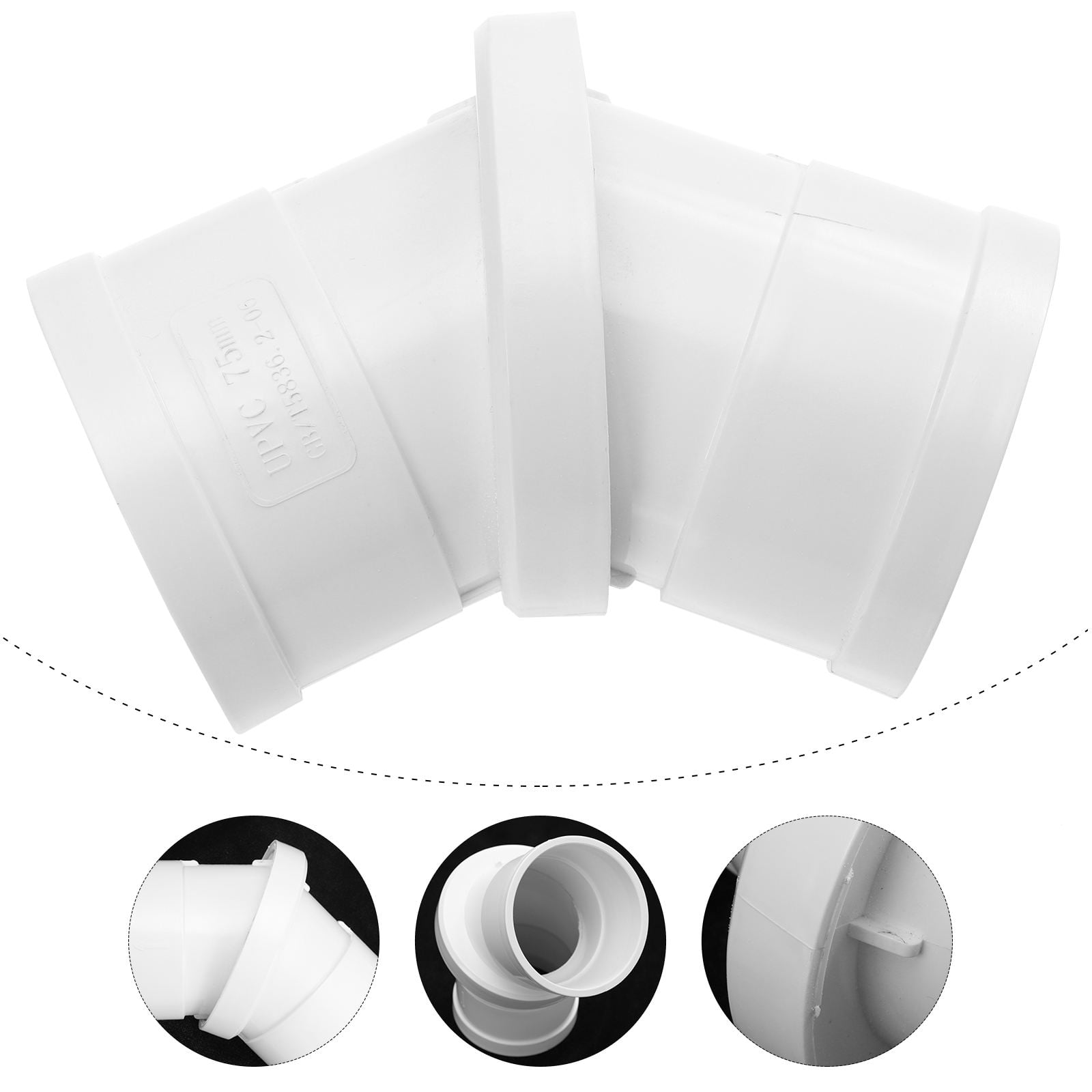 EXHUMKY 1Pcs Adjustable Angle Tube Joint PVC Connectors Elbow Joint For ...