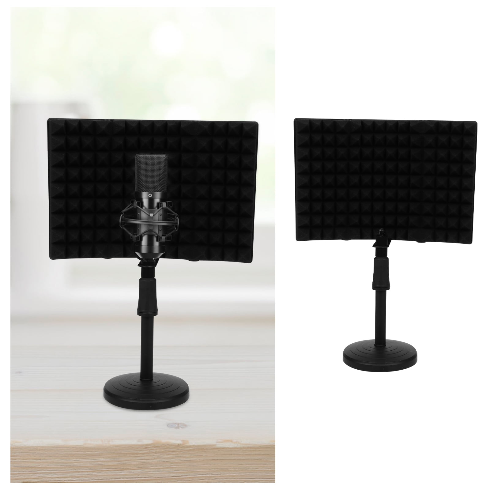 EXHUMKY 1Pcs Microphone Isolation Shield with Wind Protection for ...