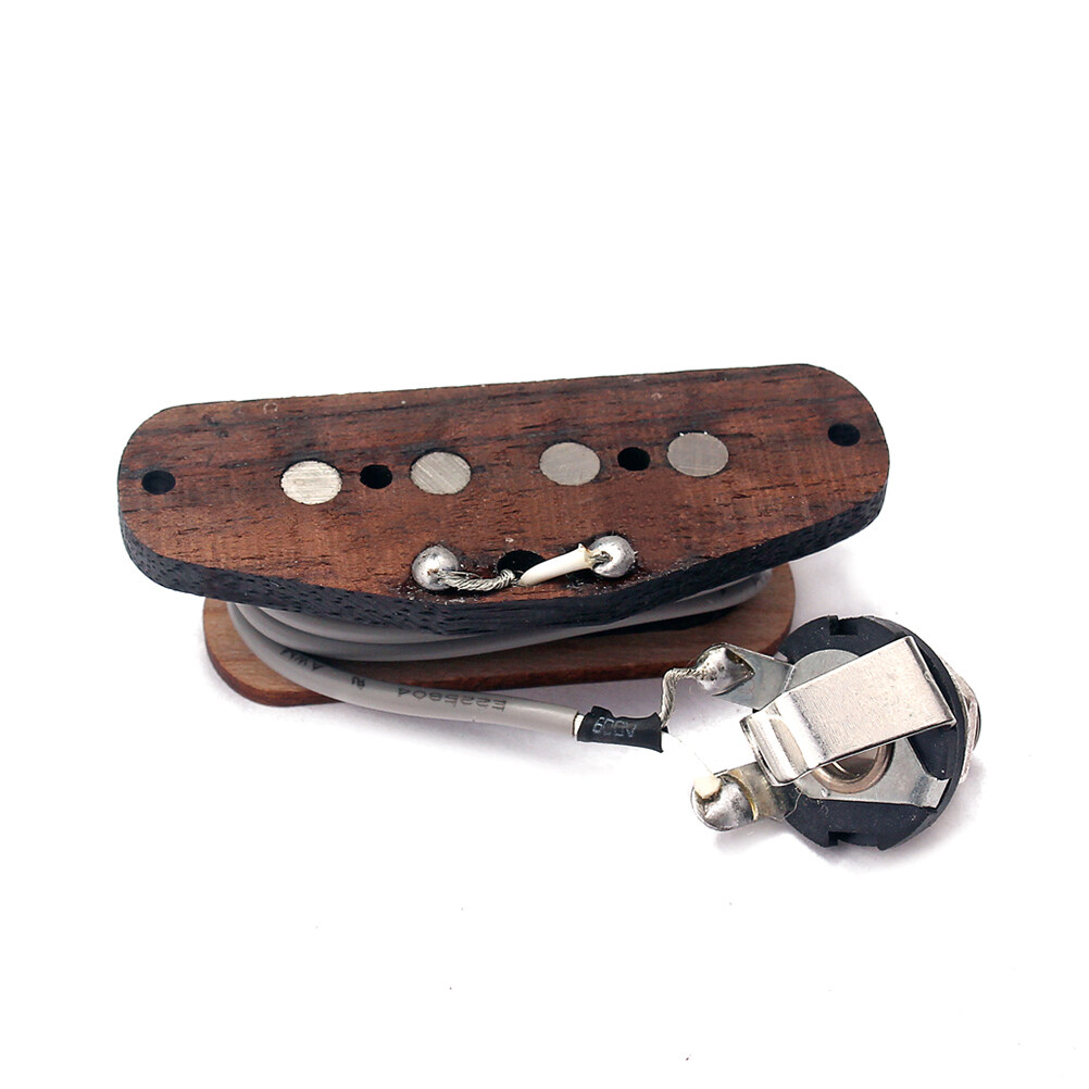 EXHUMKY 1Set Acoustic Guitar Pickup Kit GMB502 Maple Wood Metal for ...