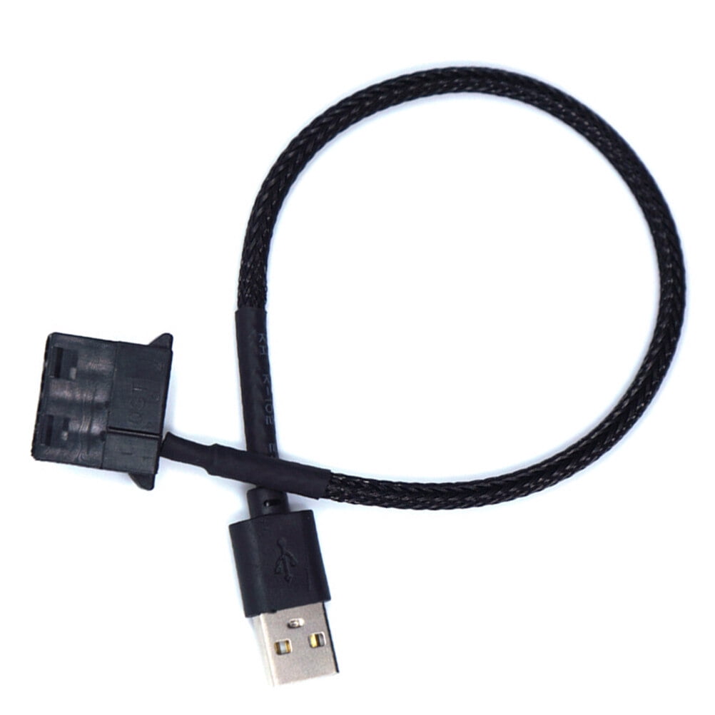 EXHUMKY 1Set Black Rectangular Fan Adapter Cable for Computer Fan Power ...