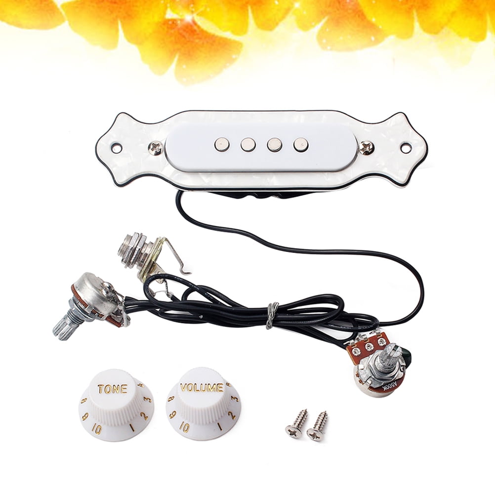 EXHUMKY 1Set Box Guitar Pickup Acoustic Pickup System with Volume Tone ...