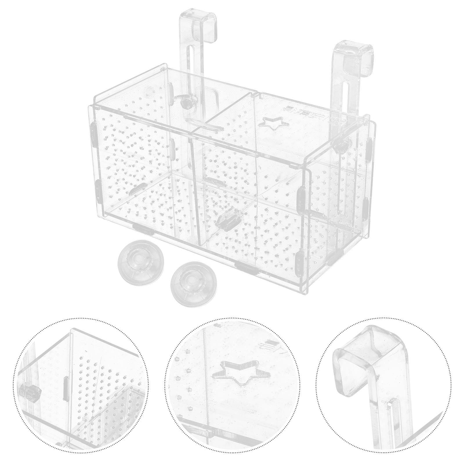 EXHUMKY Fish Tank Isolation Box Transparent 1 Set 7.9x3.9x3.9in ...