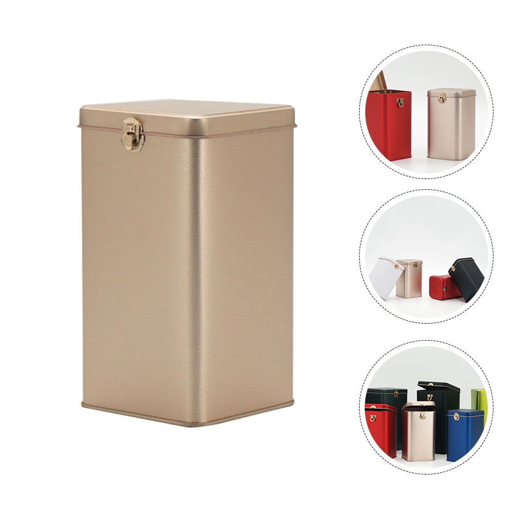EXHUMKY 1Set Metal Can with Lid 19x0.39in Tinplate for Airtight Storage ...