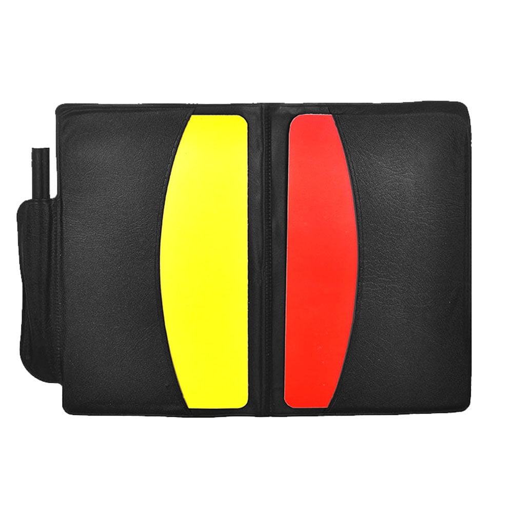 EXHUMKY 1Set Referee Card Set Red Yellow Assorted Color PVC Wood Bamboo ...