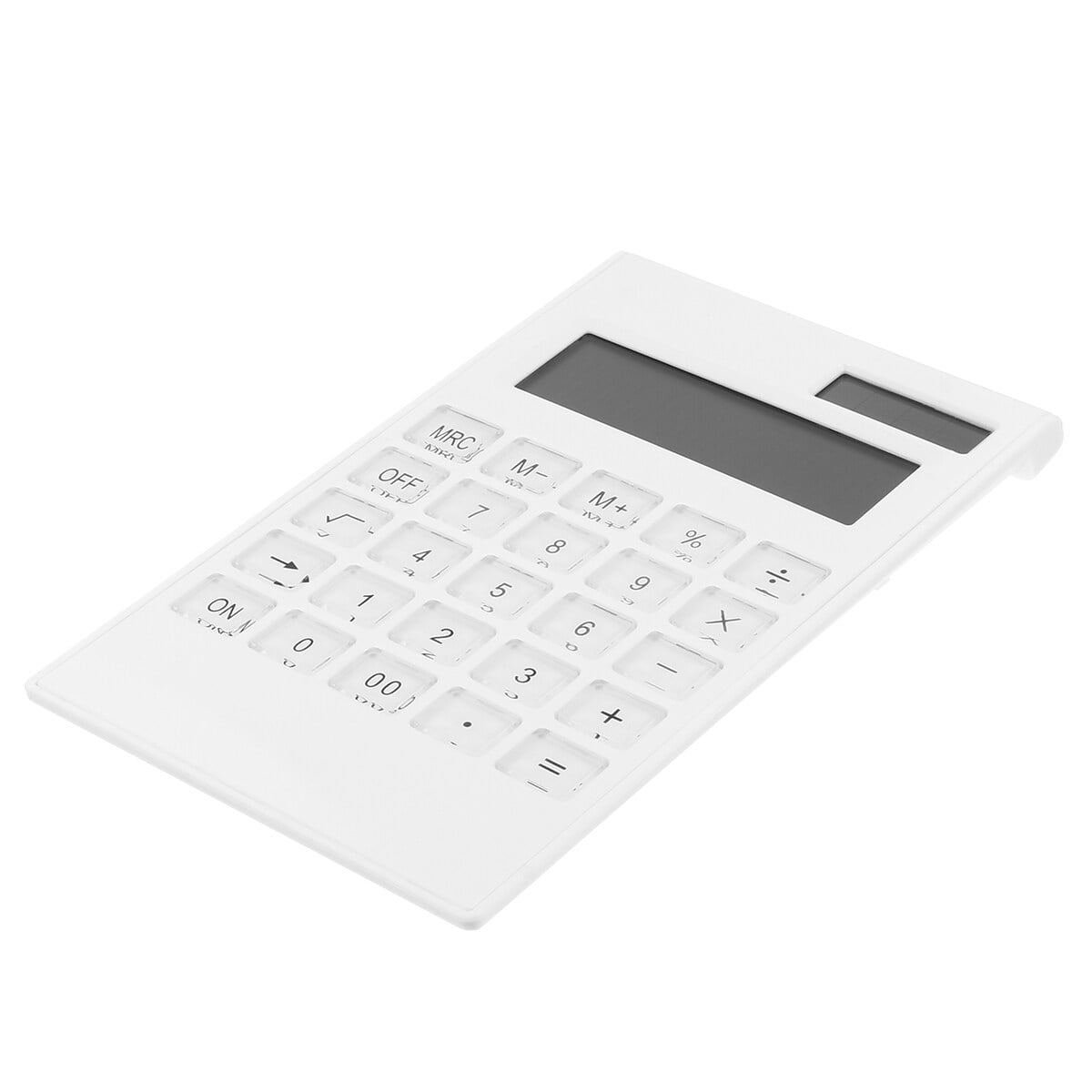 EXHUMKY 1Set Solar Calculator White Office Calculator Basic Slim Office ...