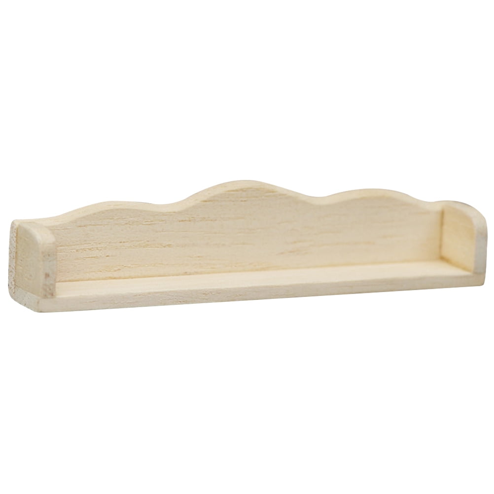 EXHUMKY 1Set Tiny Wall Rack with ABS Material for Dollhouse Wall Shelf ...