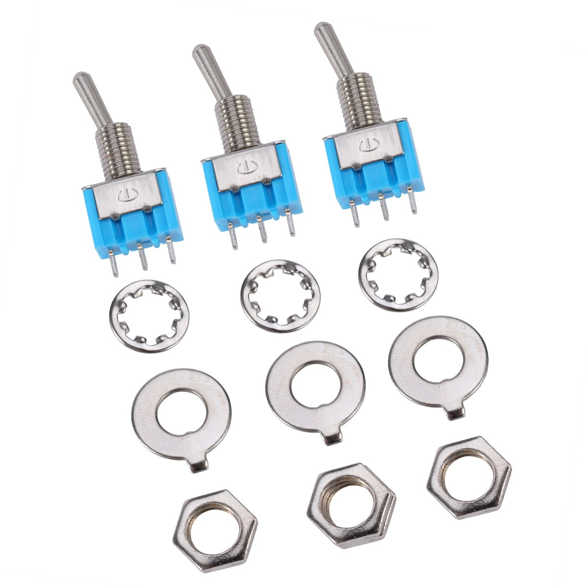 EXHUMKY 20Pcs Car Toggle Switch Assorted Color Plastic Metal for ...