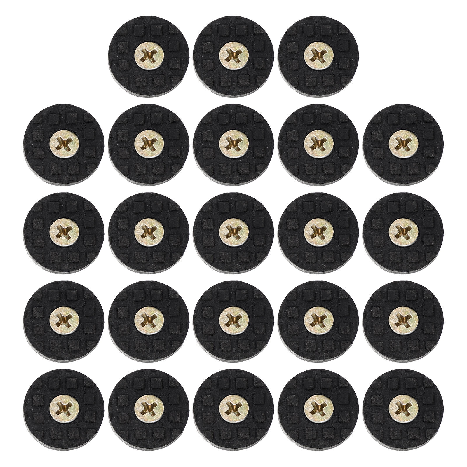 EXHUMKY 28Set Black PVC Chair Feet Pads for Furniture Legs Buffering ...