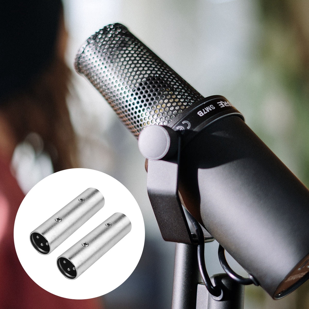 EXHUMKY 2Pack XLR Adapter Male To Male Pro Audio Converter - Walmart.com