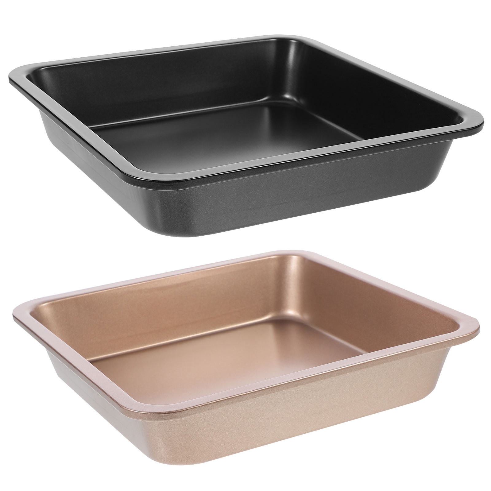 EXHUMKY 2Pcs Black Baking Tray Carbon Steel Cooking Tool for Friends ...