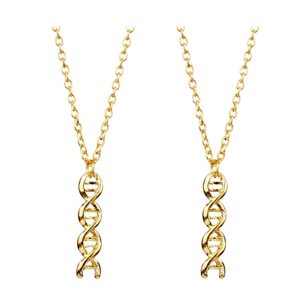 EXHUMKY 2Pcs Choker Necklace with Spiral Molecule for Science ...