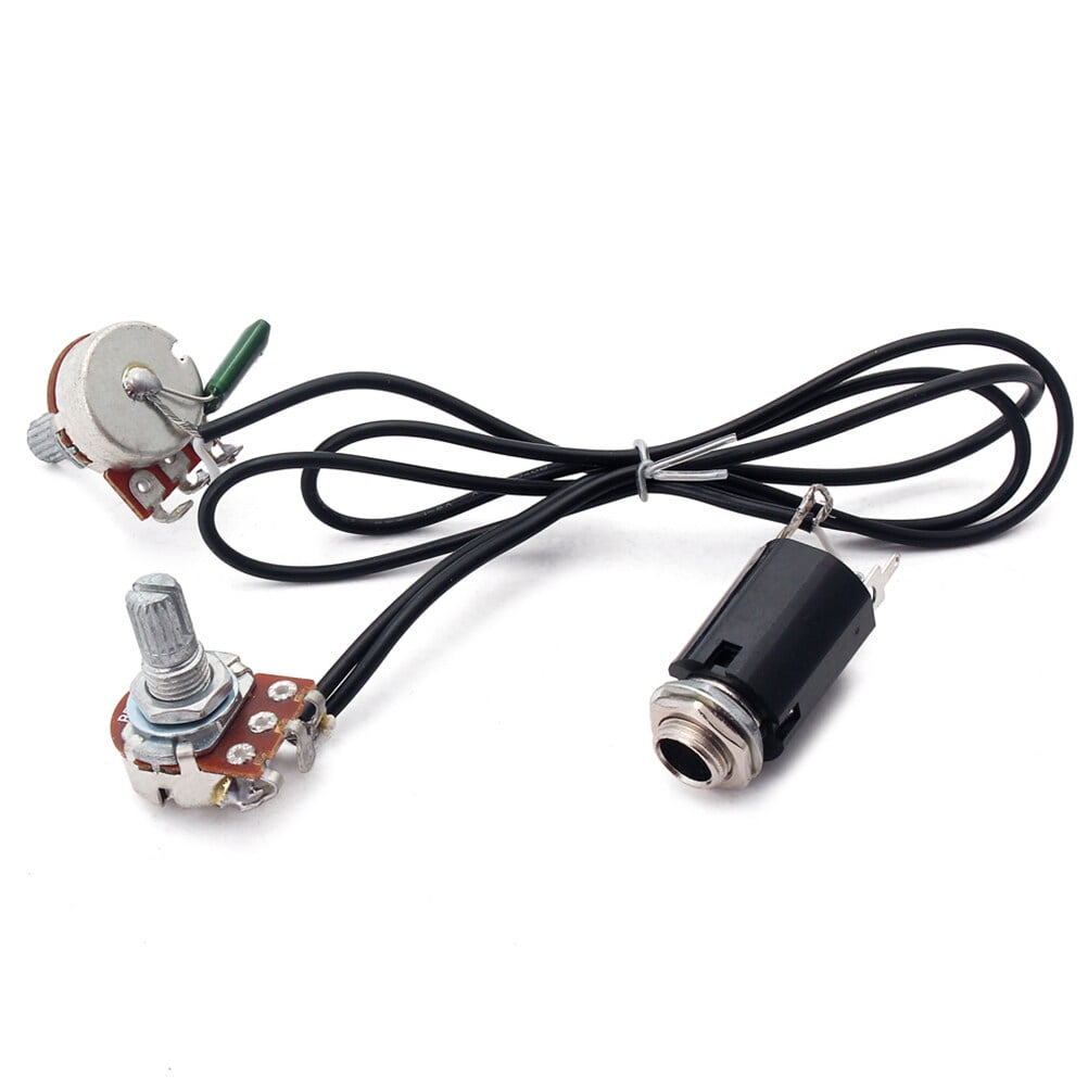 EXHUMKY 2Set A500k Electric Guitar Wiring Harness Potentiometers Audio ...