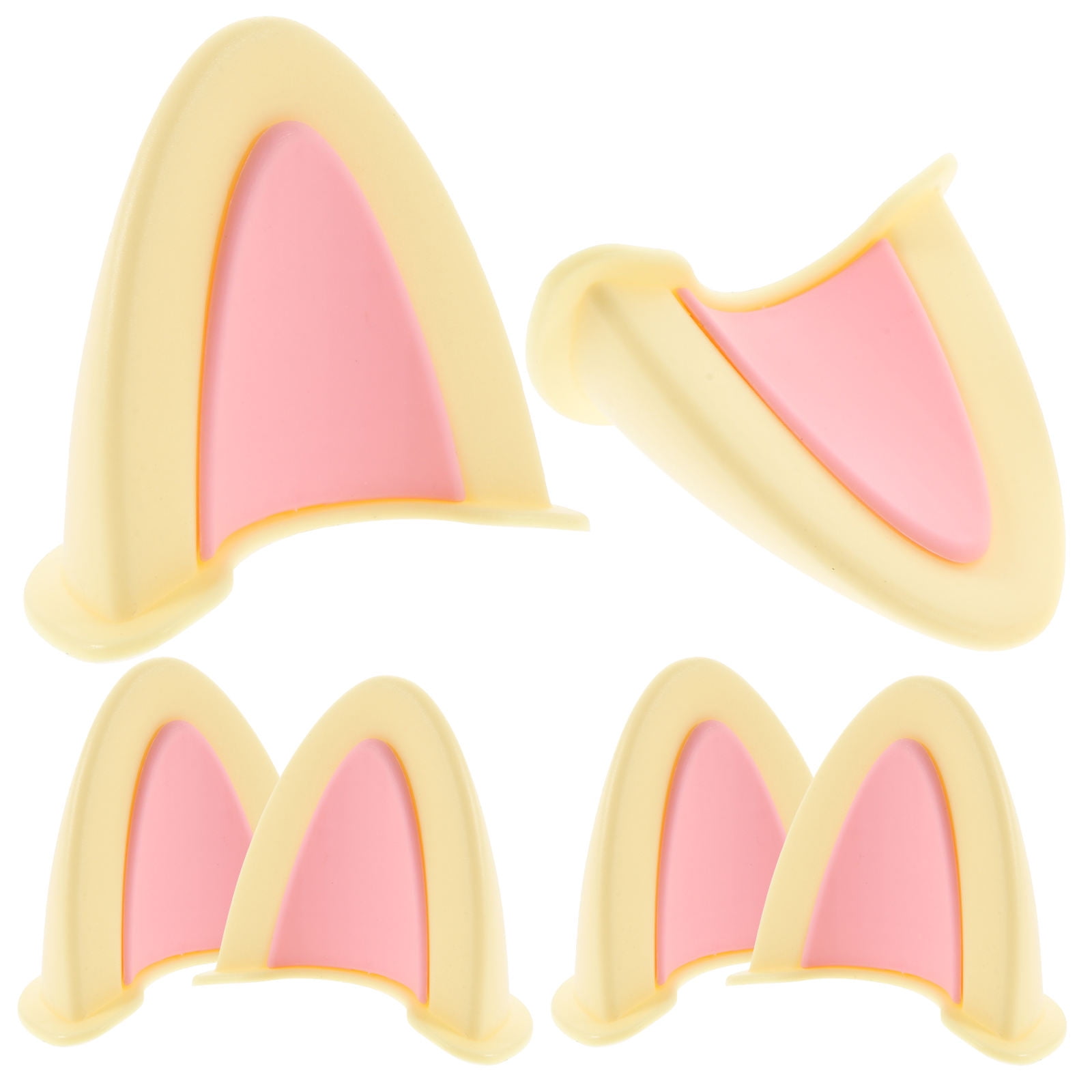 EXHUMKY 3 Pairs Accessories Cat Ear Shape Creative Design for Women ...