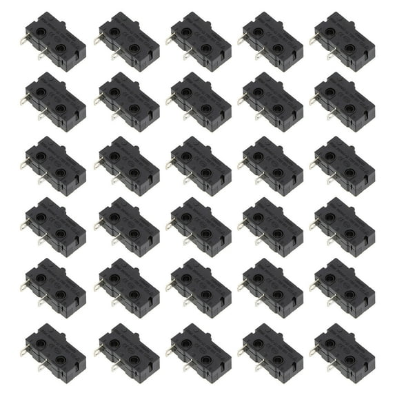 EXHUMKY Safe Micro Push Button Switch 5a 125V ABS Black for Charging ...