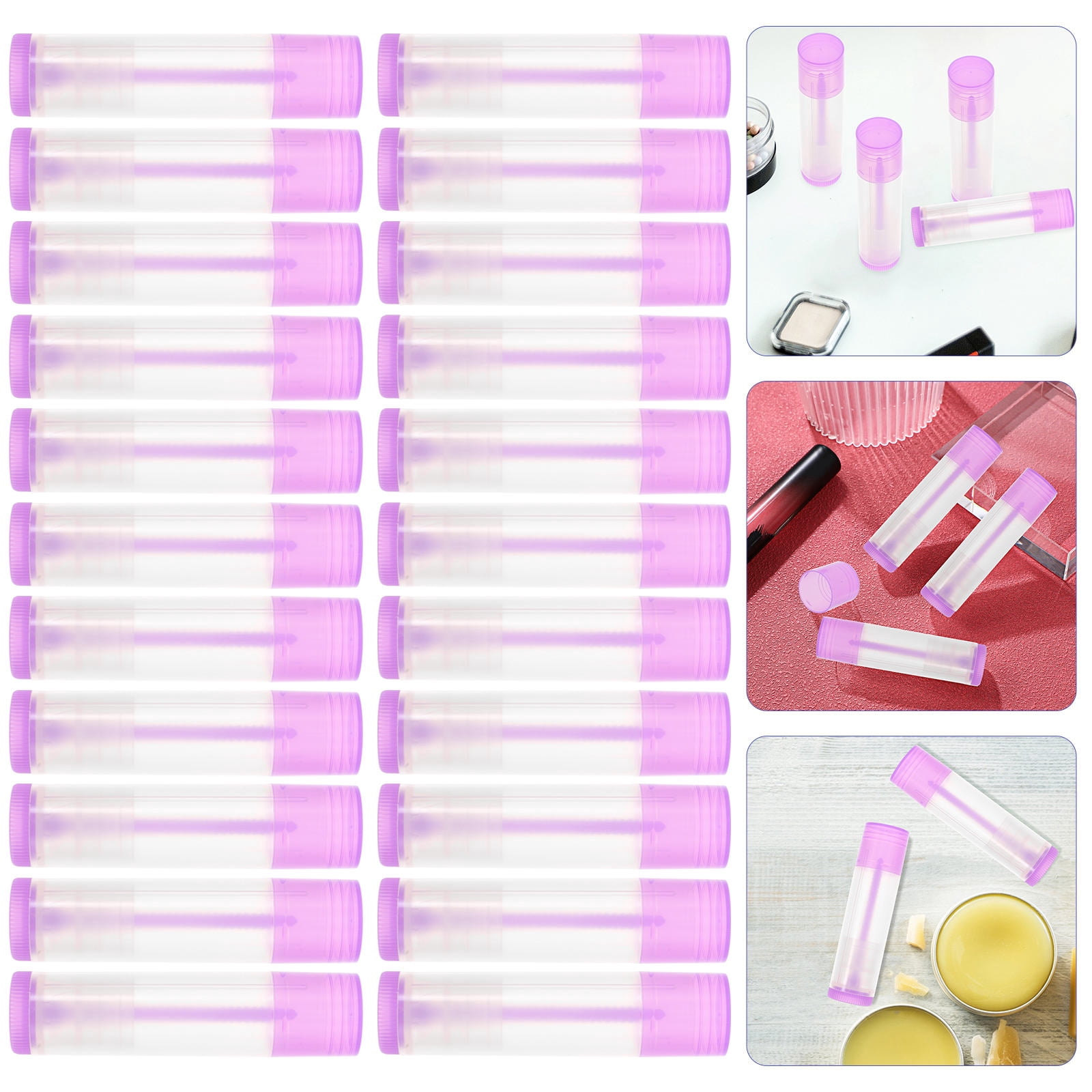 EXHUMKY 30Pcs PP Material Diy Lip Gloss Tubes Empty Lipstick Containers ...
