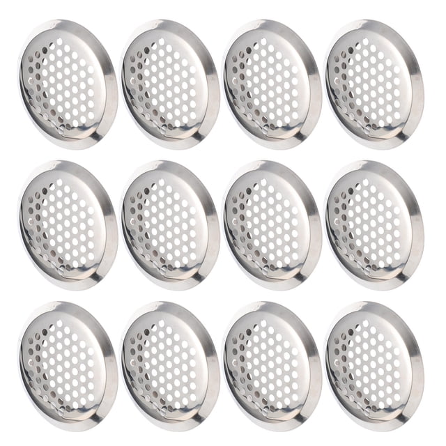 EXHUMKY 30Pcs Small Vent Cover in Circular Mesh Style for Shoe Cabinets ...