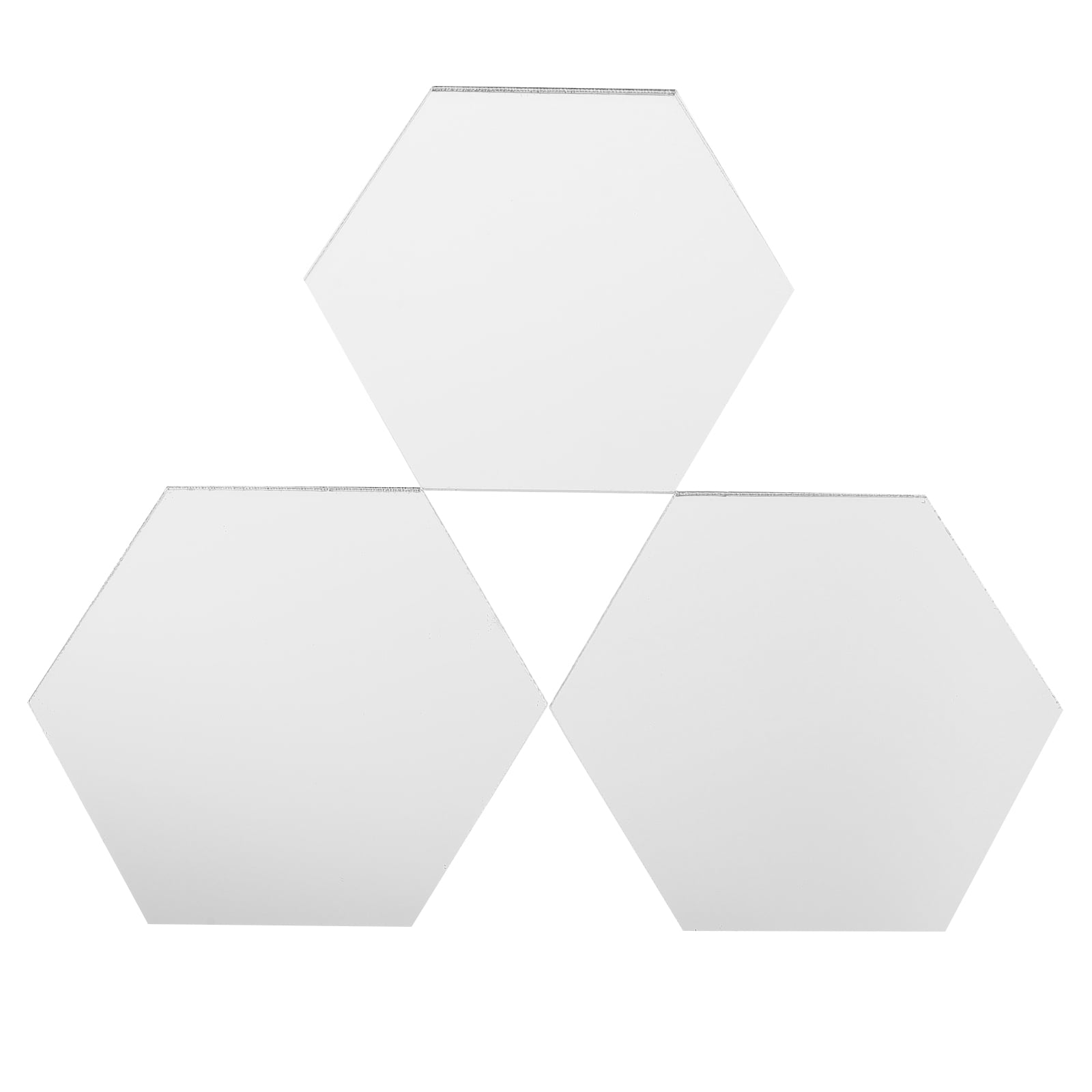 EXHUMKY Hexagonal Acrylic Mirror Plate 3Pcs 4x3.3In - Walmart.com