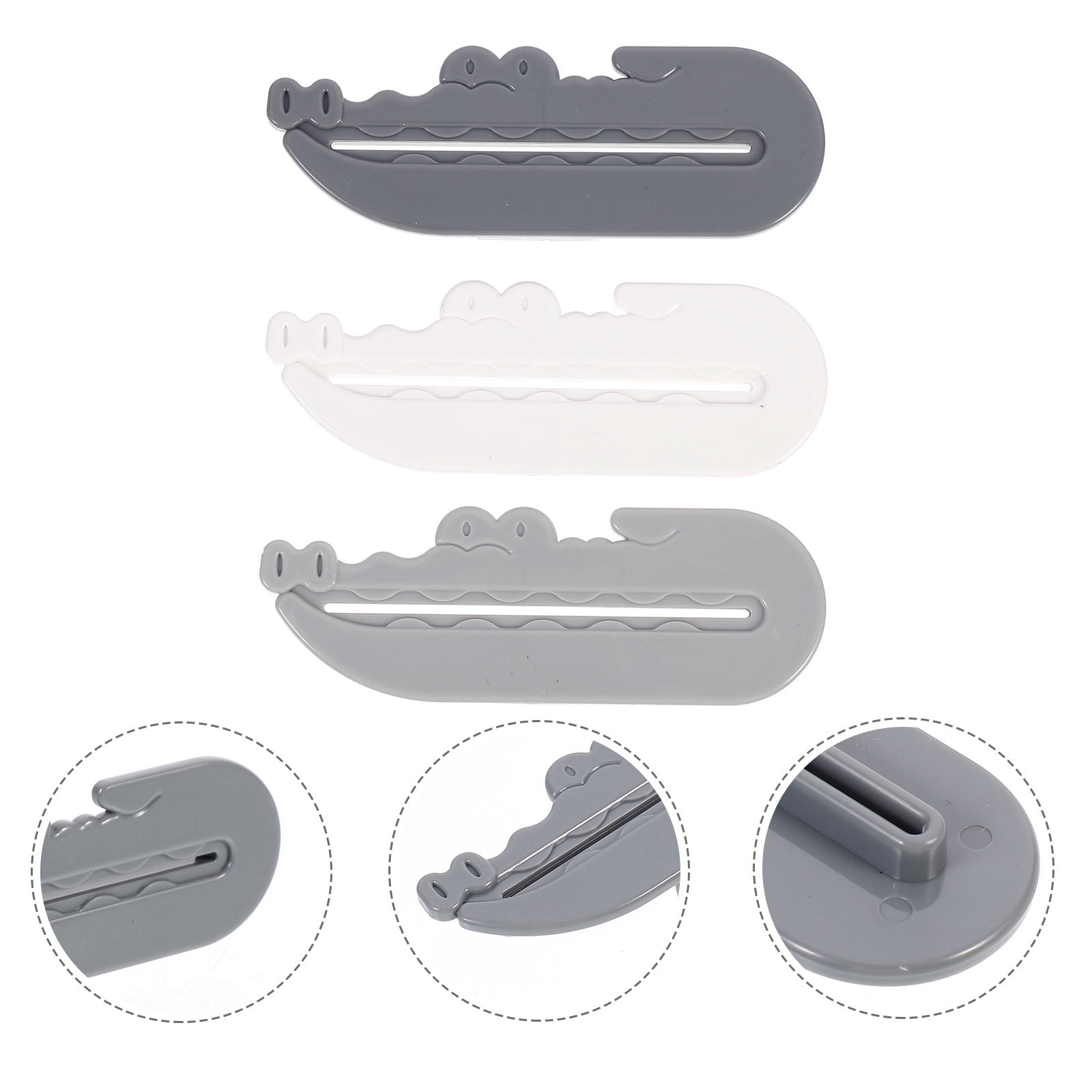 EXHUMKY 3Pcs Toothpaste Tube Squeezer Lightweight Manual Extruder for ...