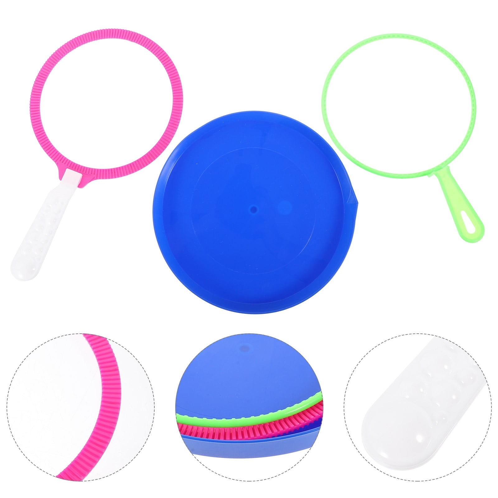EXHUMKY 3pcs Bubble Tool Assorted Color for Kids Fun Toy in 8.45x8.45x0 ...