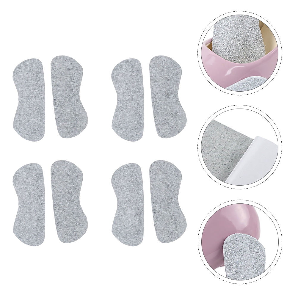 EXHUMKY 4Pairs Flannelette Heel Inserts for Shoes Anti-slip for High ...