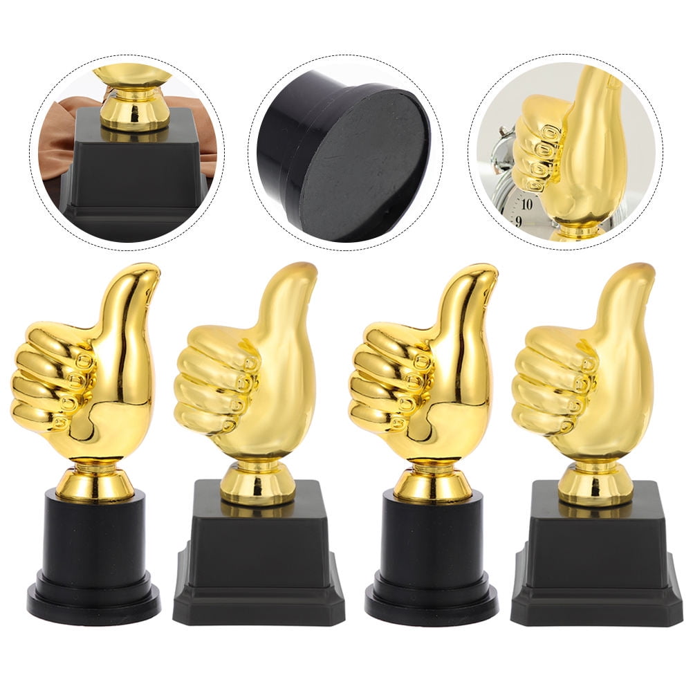 EXHUMKY 4Pcs Mini Trophies for Kids in Party Games Classroom Rewards 5 ...