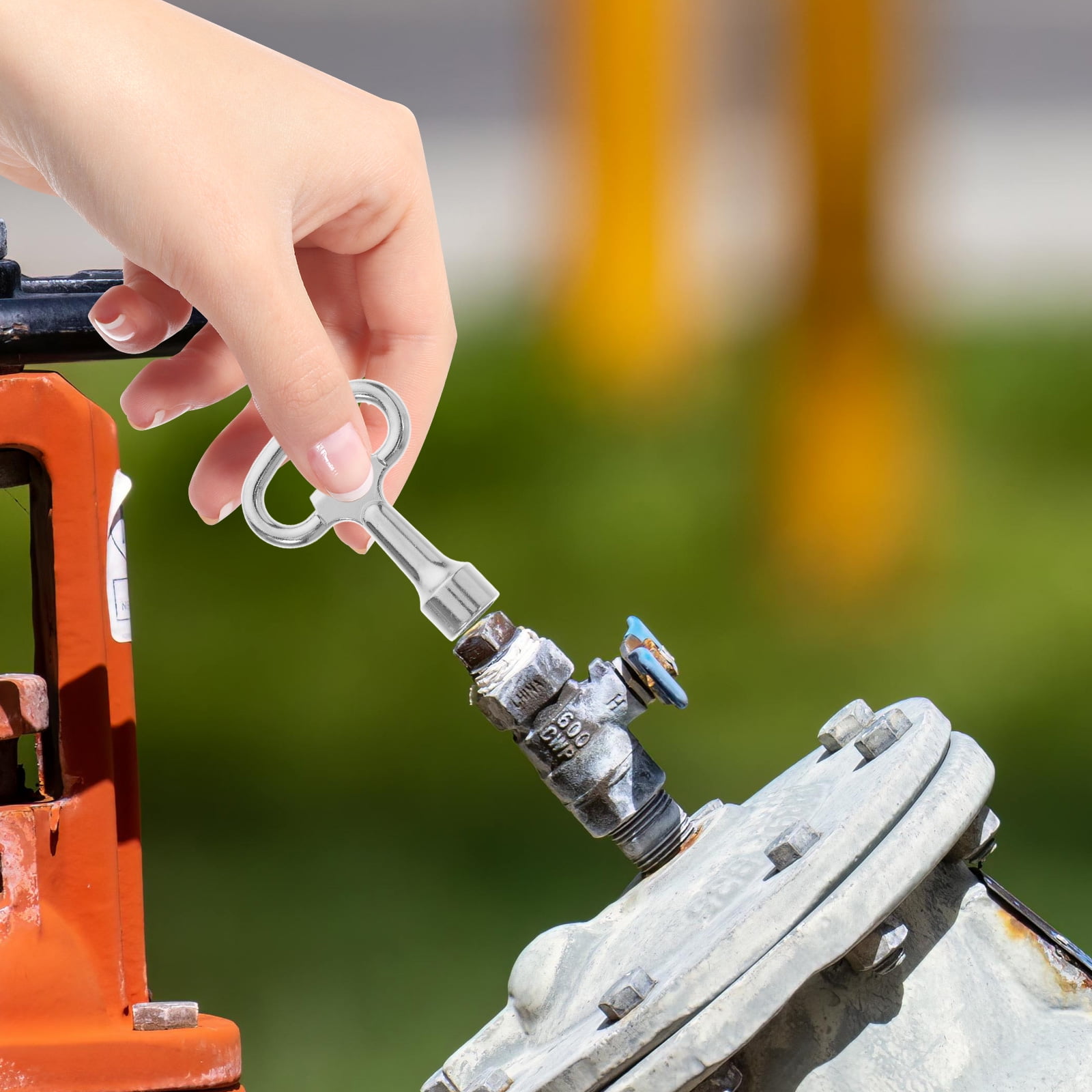 EXHUMKY 4Pcs Nickel Plated Electrical Panel Key with Security Access ...