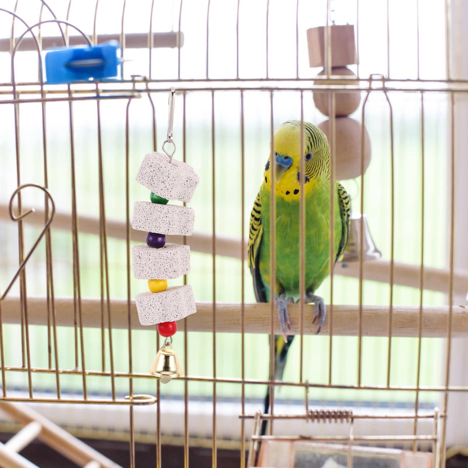 EXHUMKY 4Pcs Small Animal Chewing Stone Natural Bird Pumice Perch for ...