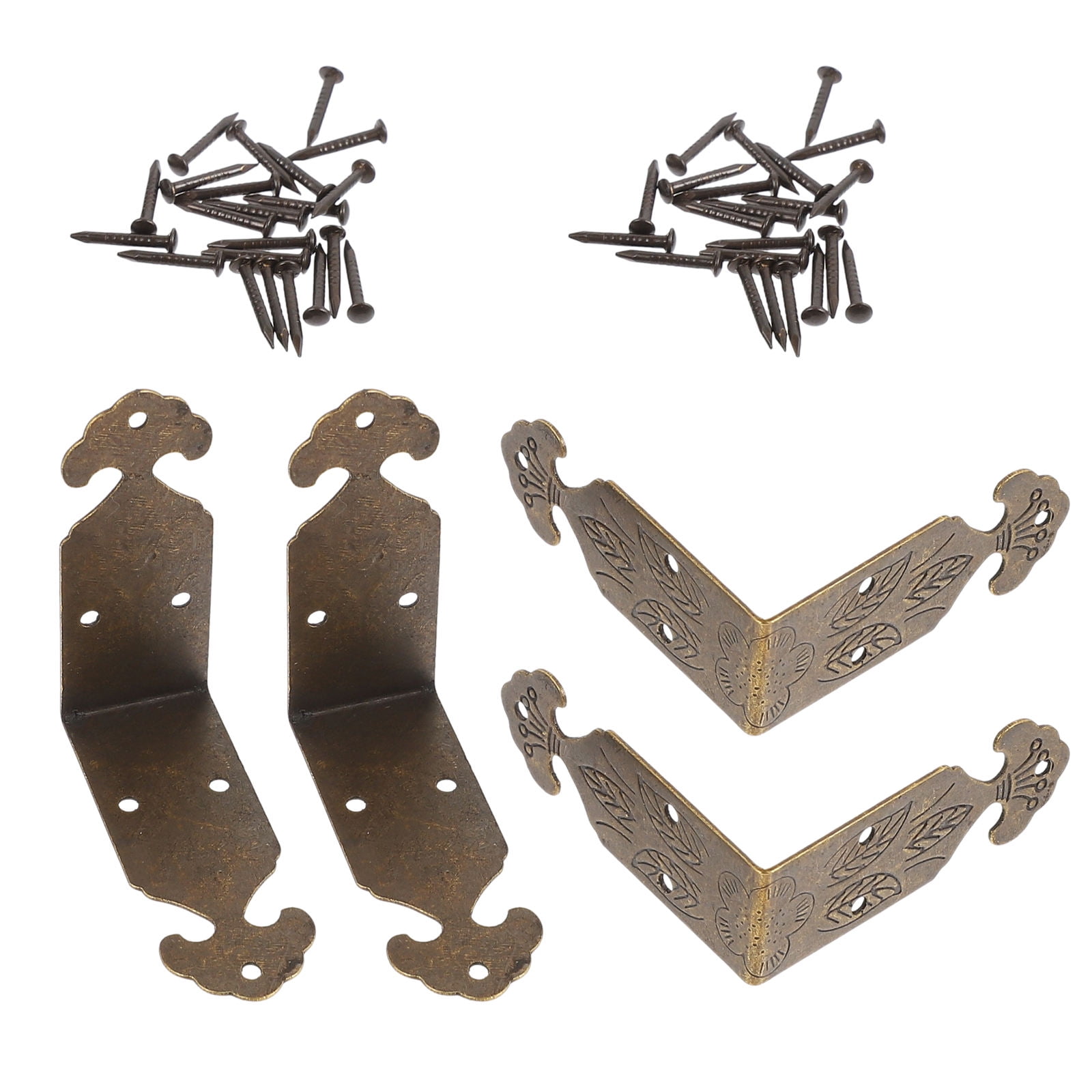 EXHUMKY 4Sets Corner Protector Golden Color for Jewelry Box and ...