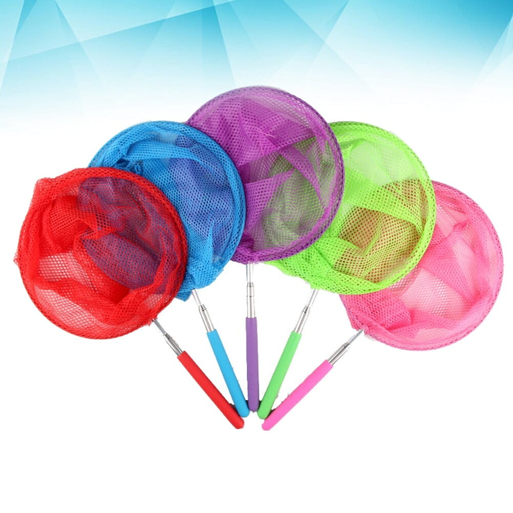 EXHUMKY 5Pcs Colorful Telescopic Butterfly Nets for Childrens Insect ...