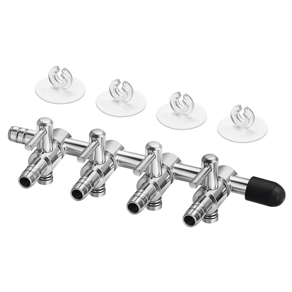 EXHUMKY 5Pcs Fish Tank Oxygen Diffuser Copper Plastic Air Flow Control ...