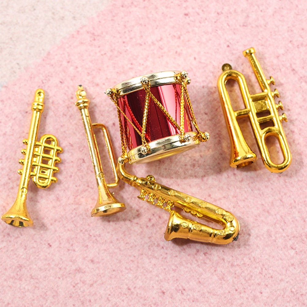 EXHUMKY 5Pcs Mini House Musical Instruments for Kids Music Cultivation ...