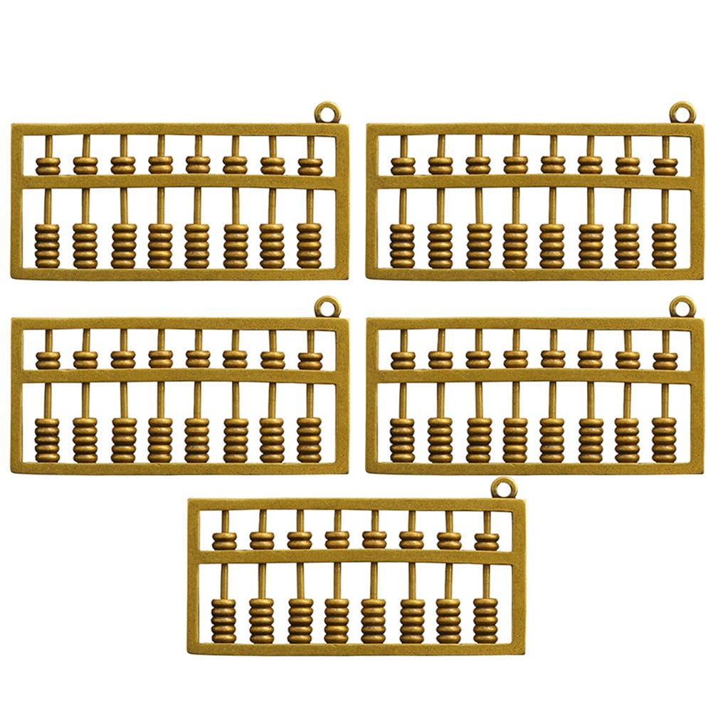 EXHUMKY Set of 5 Handmade Abacus Pendant Keychains with Compact Design ...