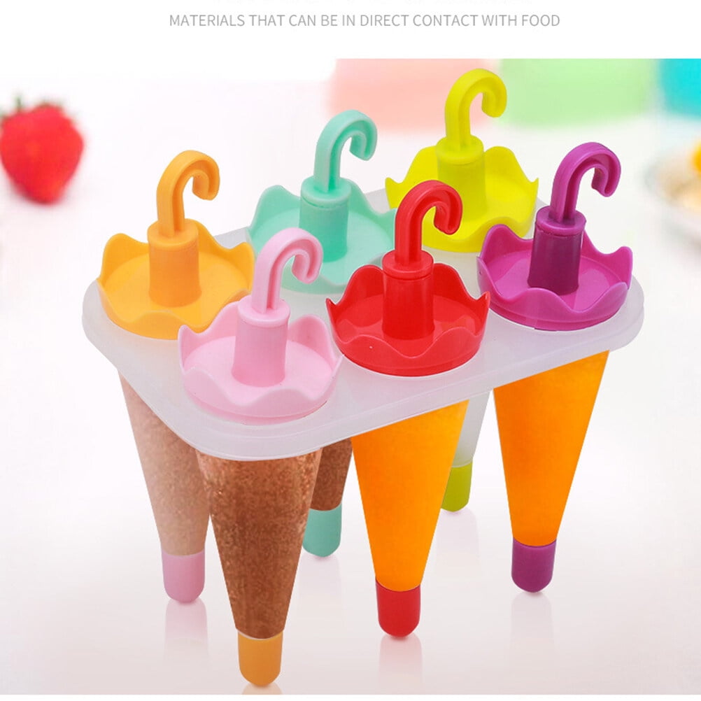EXHUMKY 6Pack Ice Cream Trays Assorted Color for Making Popsicles Easy ...