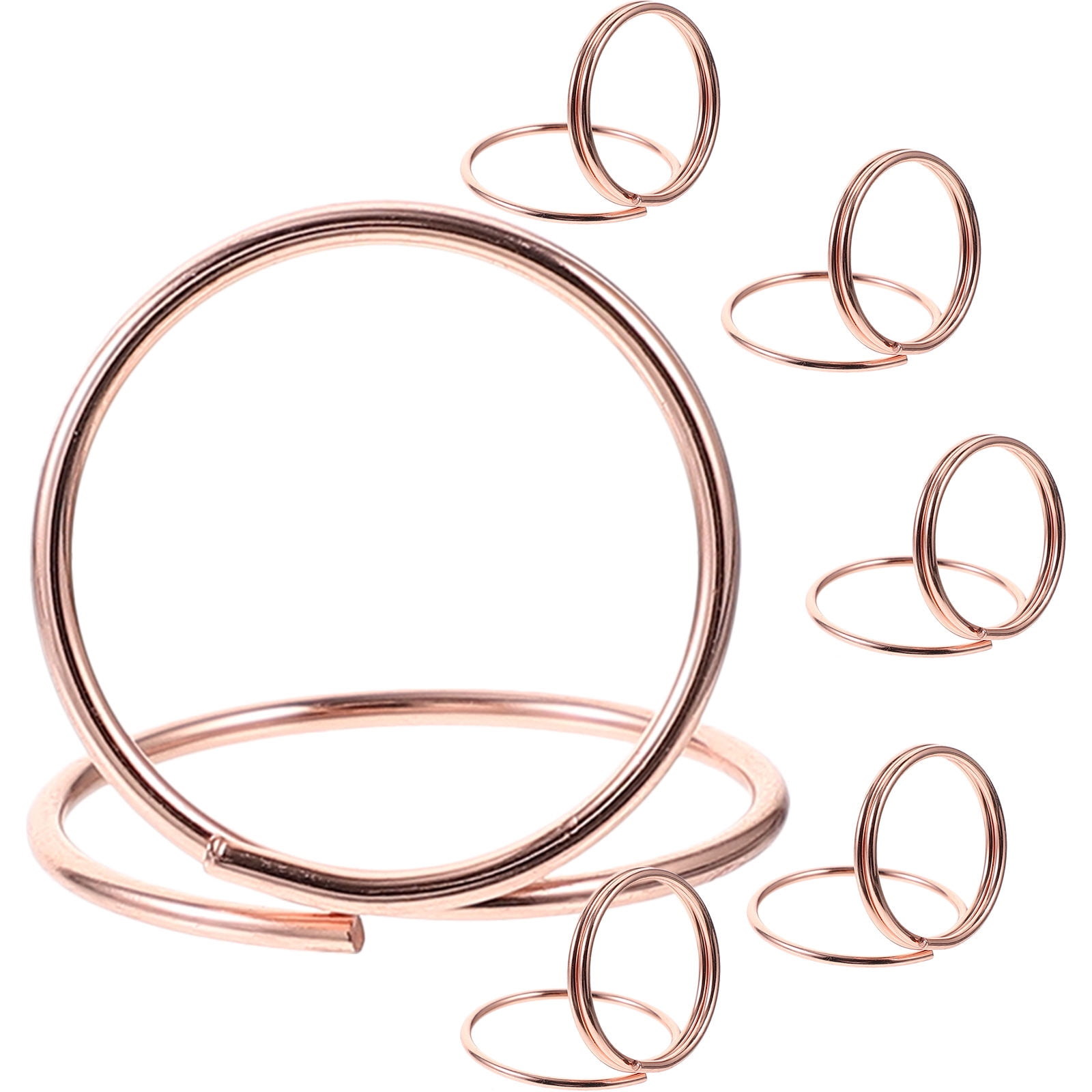 EXHUMKY 6Pcs Rose Gold Metal Table Number Holder Clip Sturdy Place Card ...